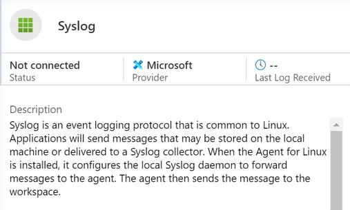 Azure Sentinel: Using third party connectors