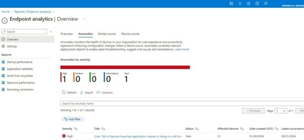 Intune Advanced Analytics