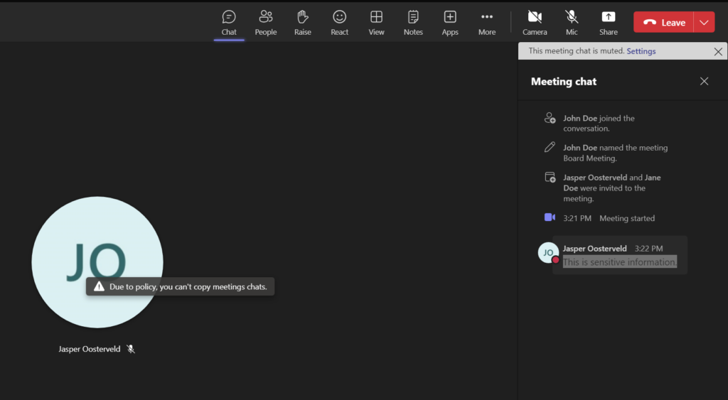 Microsoft Teams Premium en sensitivity labels